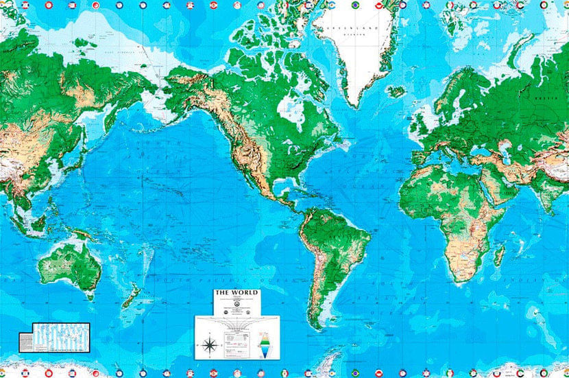 World Topographic Map