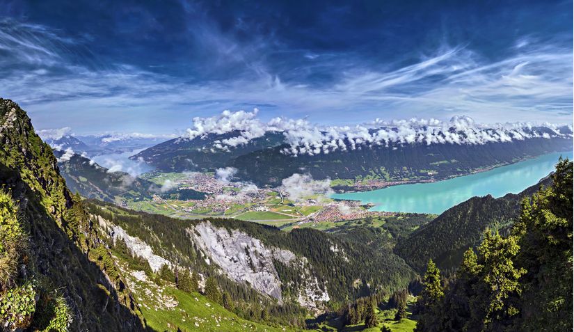 Interlaken Switzerland Mural - Murals Your Way