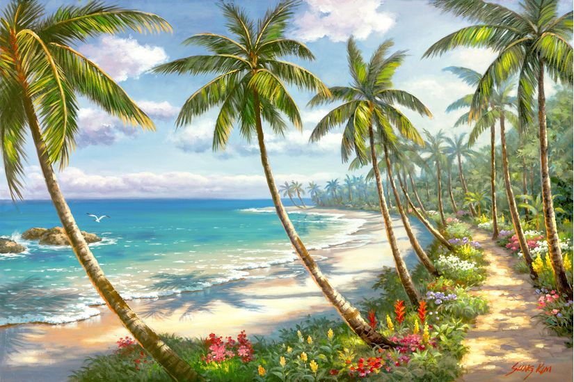 Pathway To Paradise Wall Mural By Sung Kim - Murals Your Way