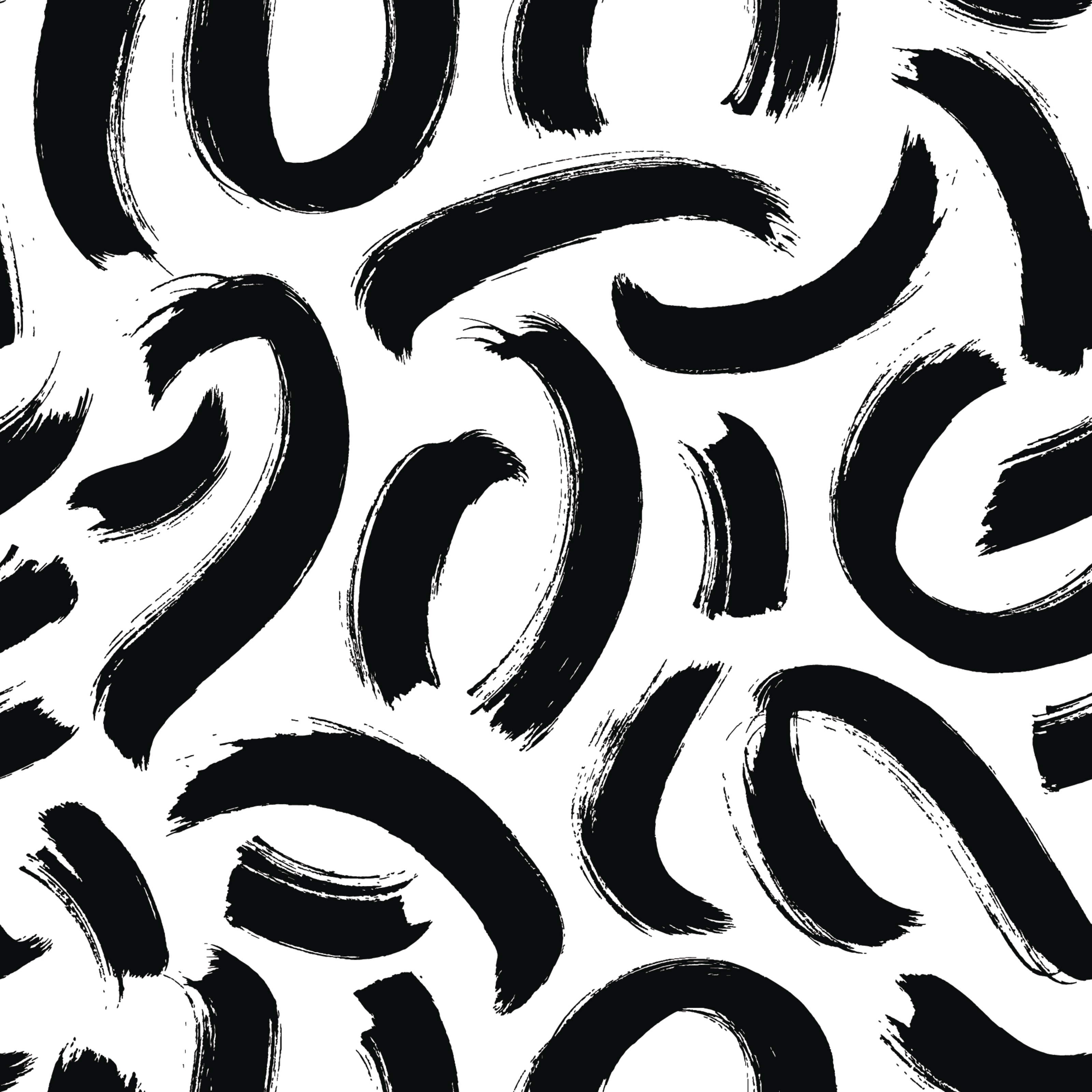 Scribble Curls Pattern Wallpaper - Murals Your Way