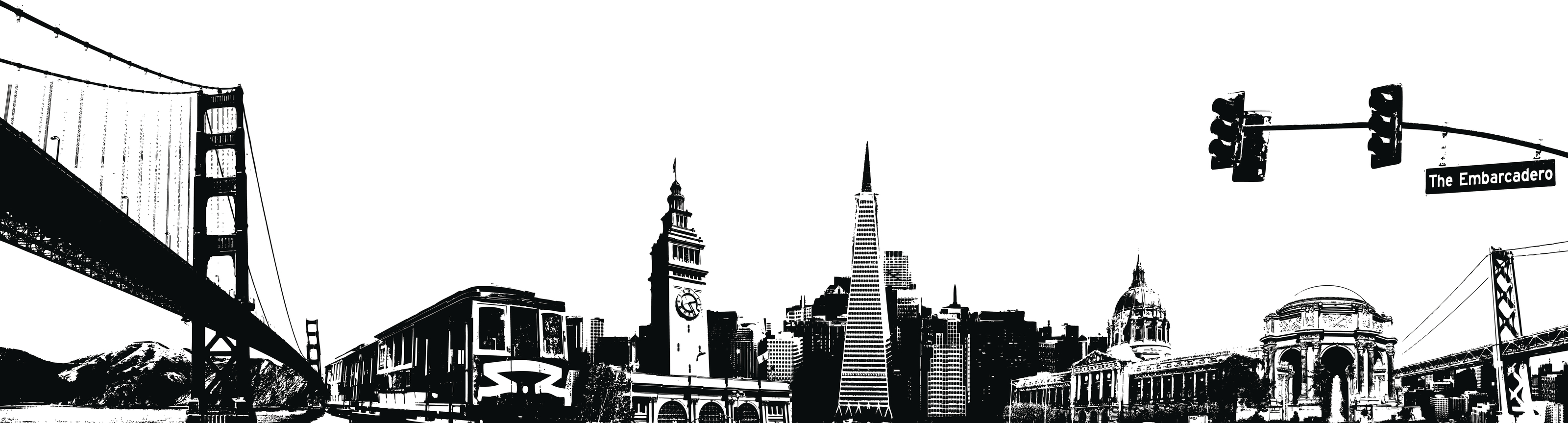 San Francisco Collage Wall Mural - Murals Your Way
