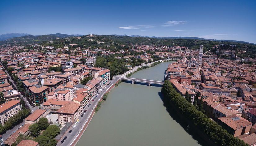 Verona, Italy Aerial - Murals Your Way