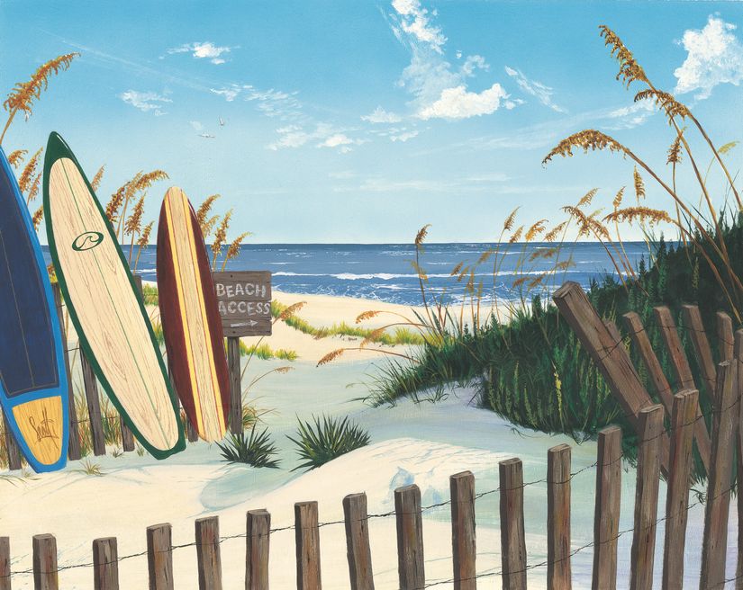 Beach Access Wall Mural - Murals Your Way