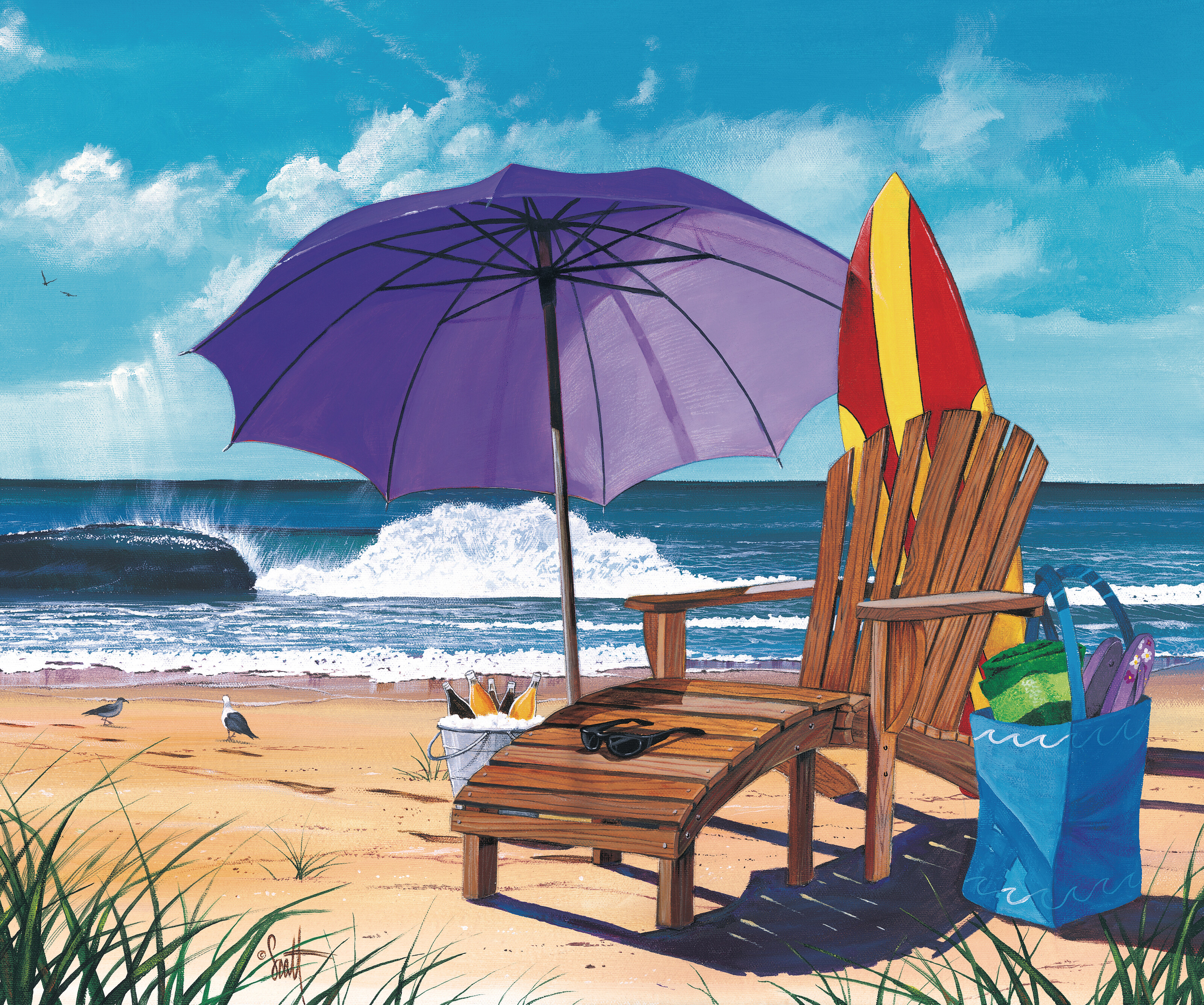 Shore Thing Mural By Scott Westmoreland - Murals Your Way