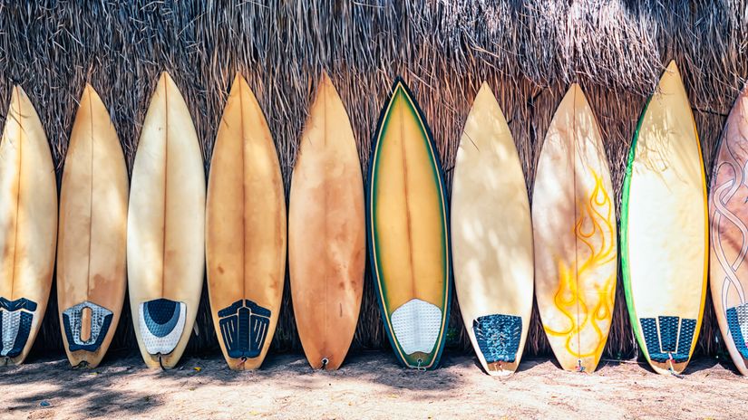 Surfboard On The Wall Mural - Murals Your Way