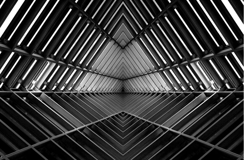 Metal Interior Structure Wall Mural - Murals Your Way