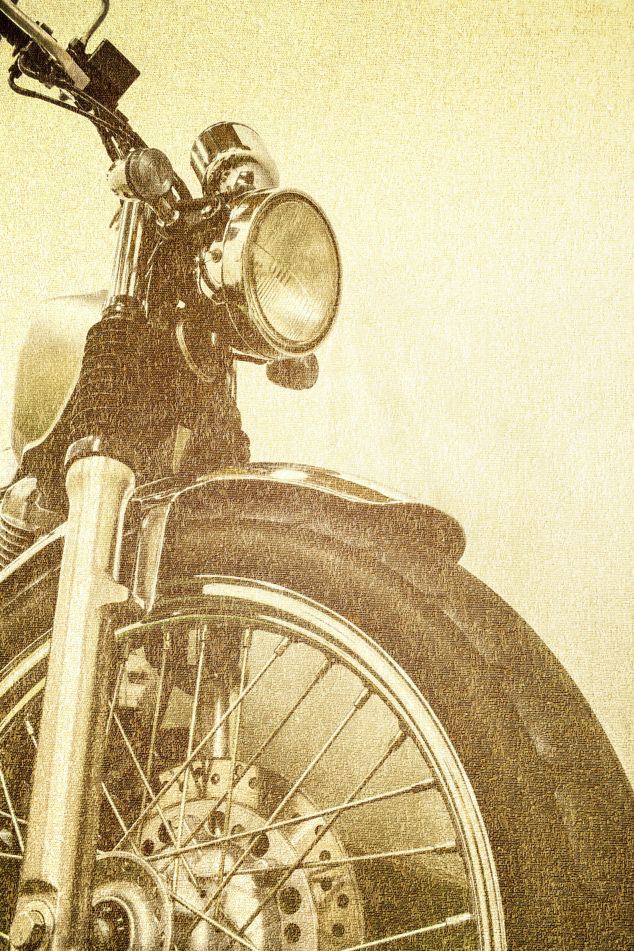 Vintage Motorcycle Mural - Murals Your Way