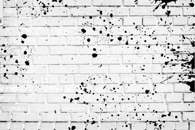 Splattered Brick Wall Mural - Murals Your Way