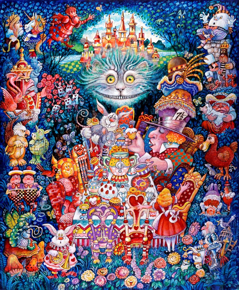 The Tea Party 2 Mural Wallpaper - Murals Your Way