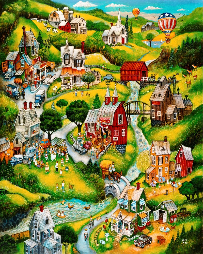 Country Summer Mural Wallpaper - Murals Your Way