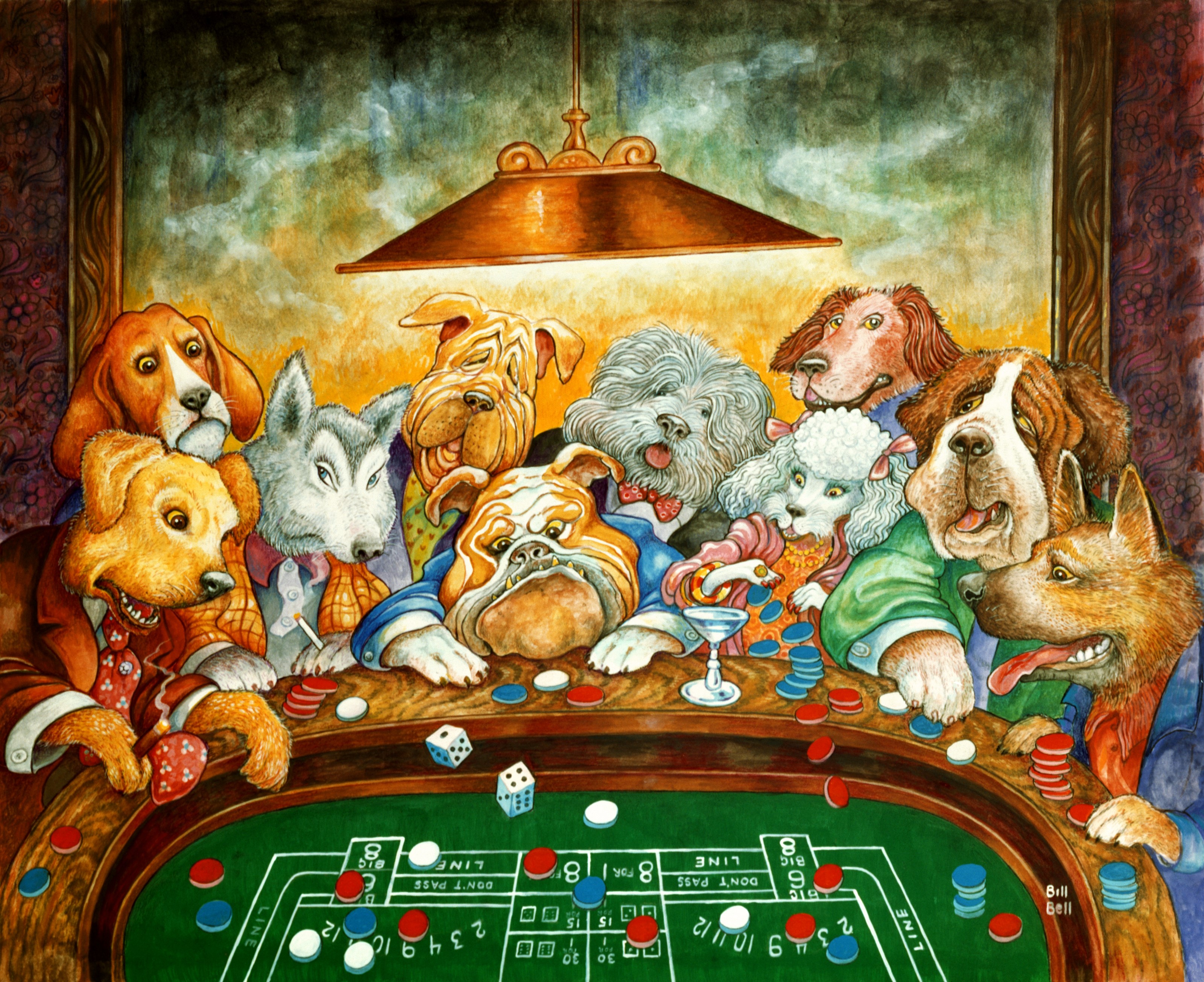 Lucky Dogs Mural Wallpaper - Murals Your Way