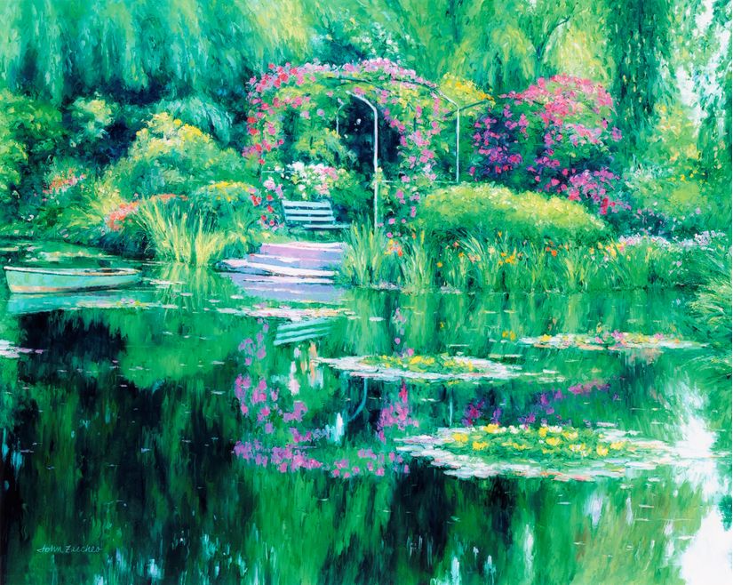 Monet's Garden Mural Wallpaper - Murals Your Way