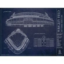 Ballpark Blueprints Wall Murals - Murals Your Way