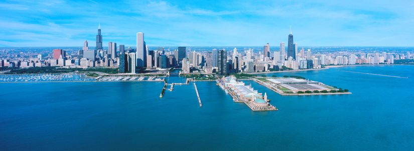 Chicago, Illinois Mural Wallpaper | Chicago Wall Mural - Murals Your Way