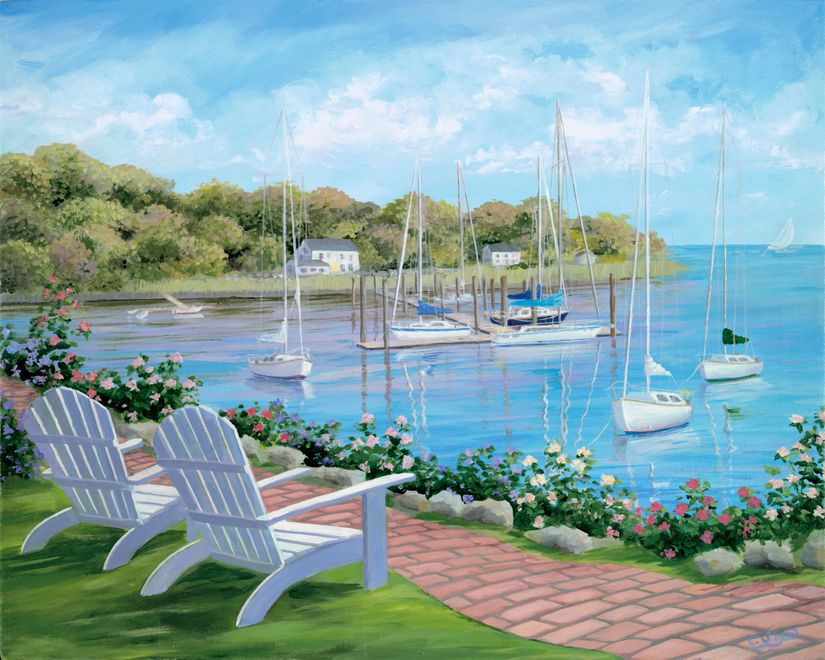 Harborside Reflections Mural - Murals Your Way