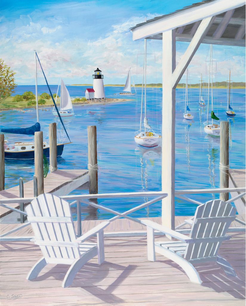 Lighthouse View Mural - Murals Your Way