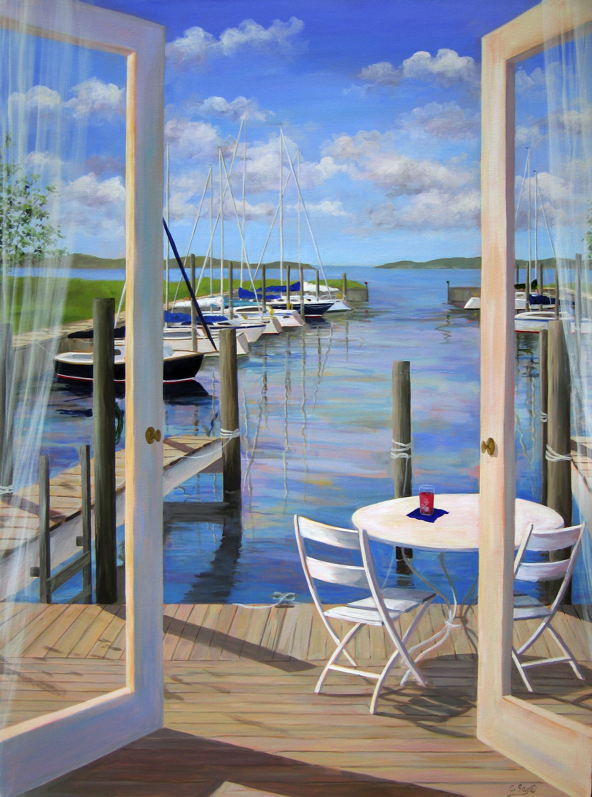 Dockside Mural Wallpaper - Murals Your Way