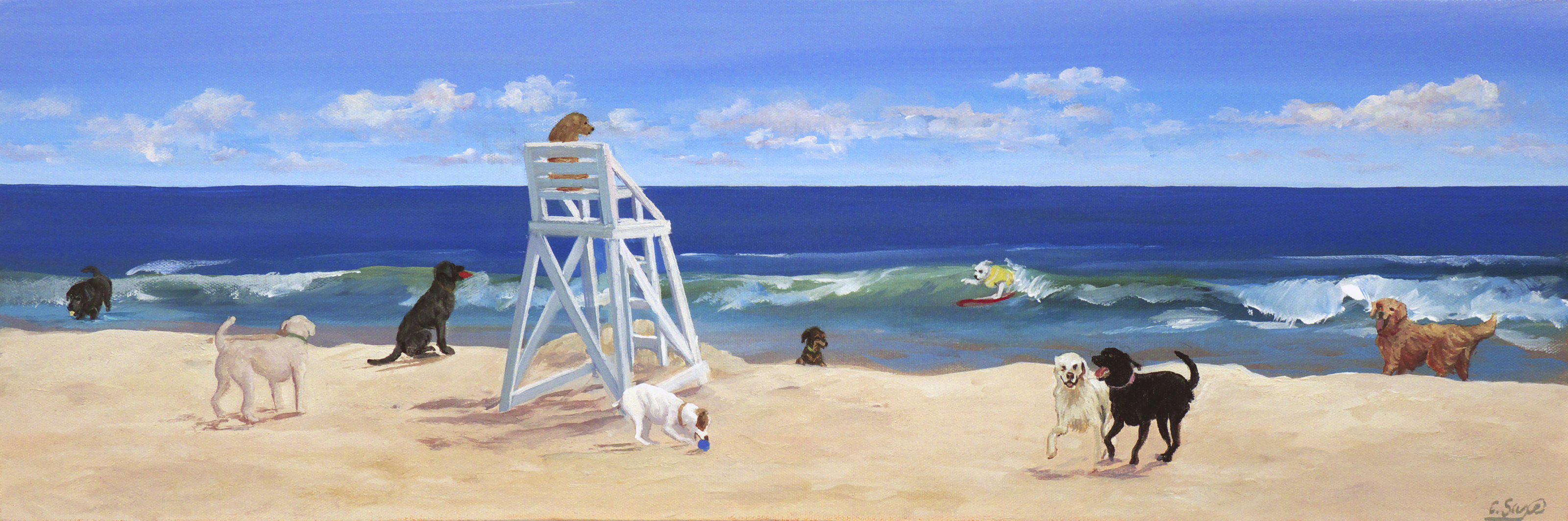 Beach Tails Mural - Murals Your Way