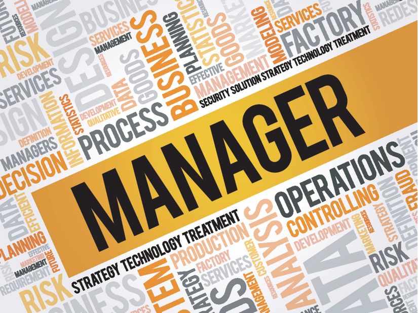 Manager Word Cloud Mural - Murals Your Way