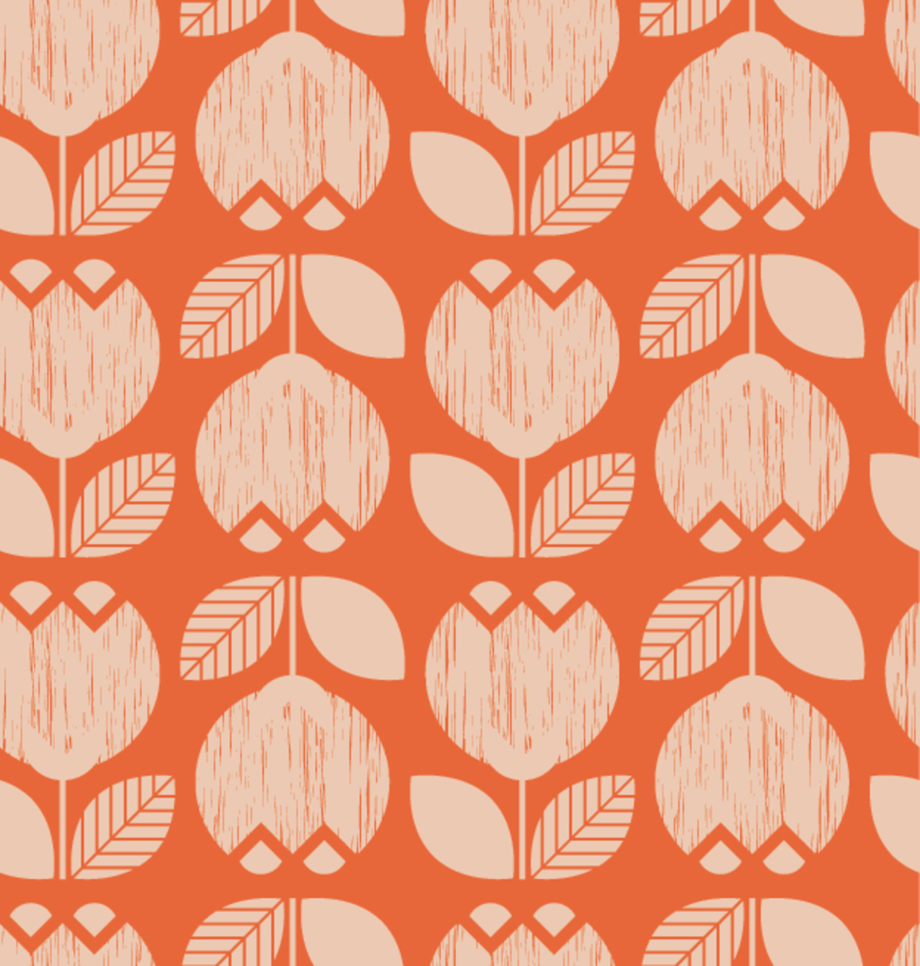 Mid Mod Flower Waltz Wallpaper Mural - Murals Your Way