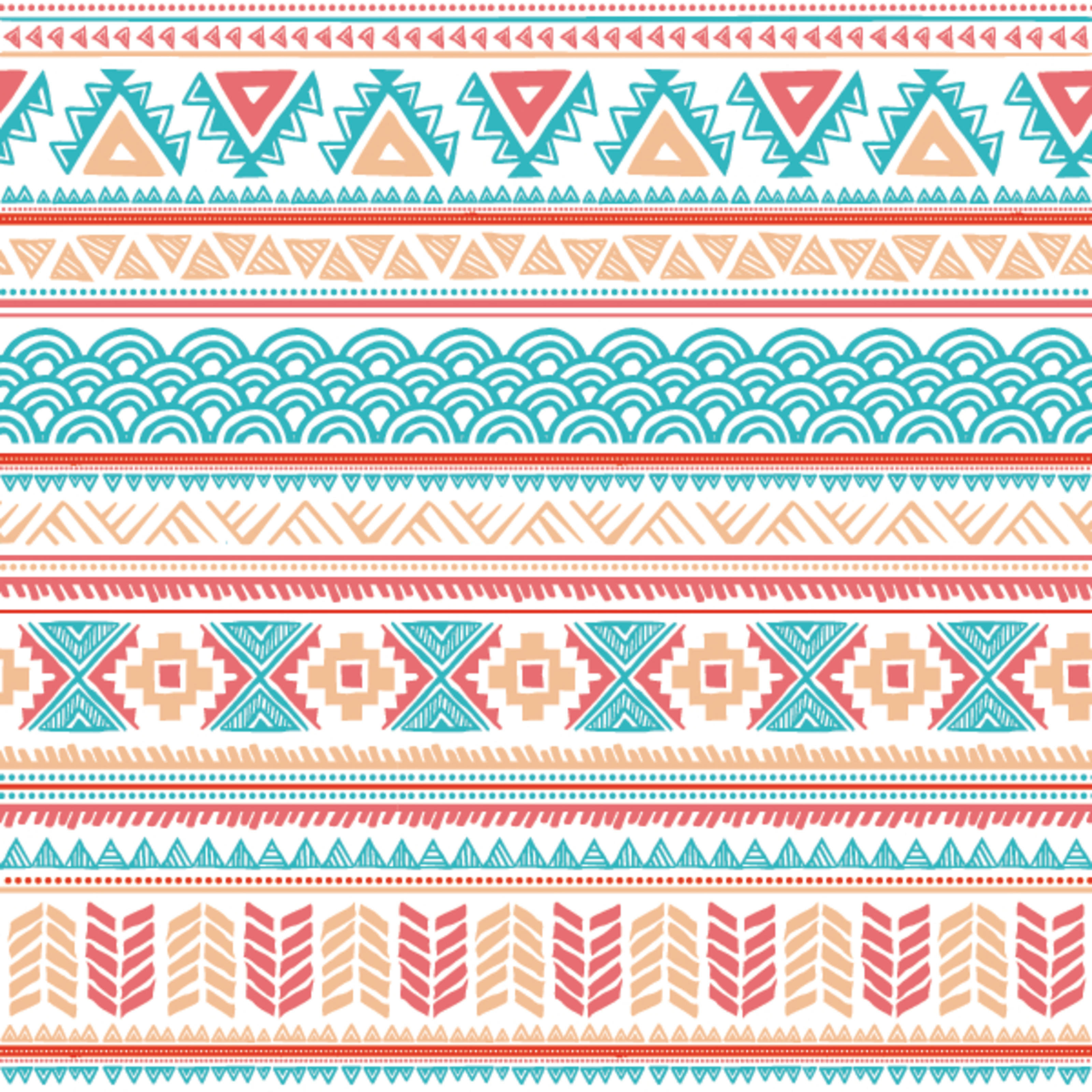 Multi Ethnic Pattern Wall Mural - Murals Your Way