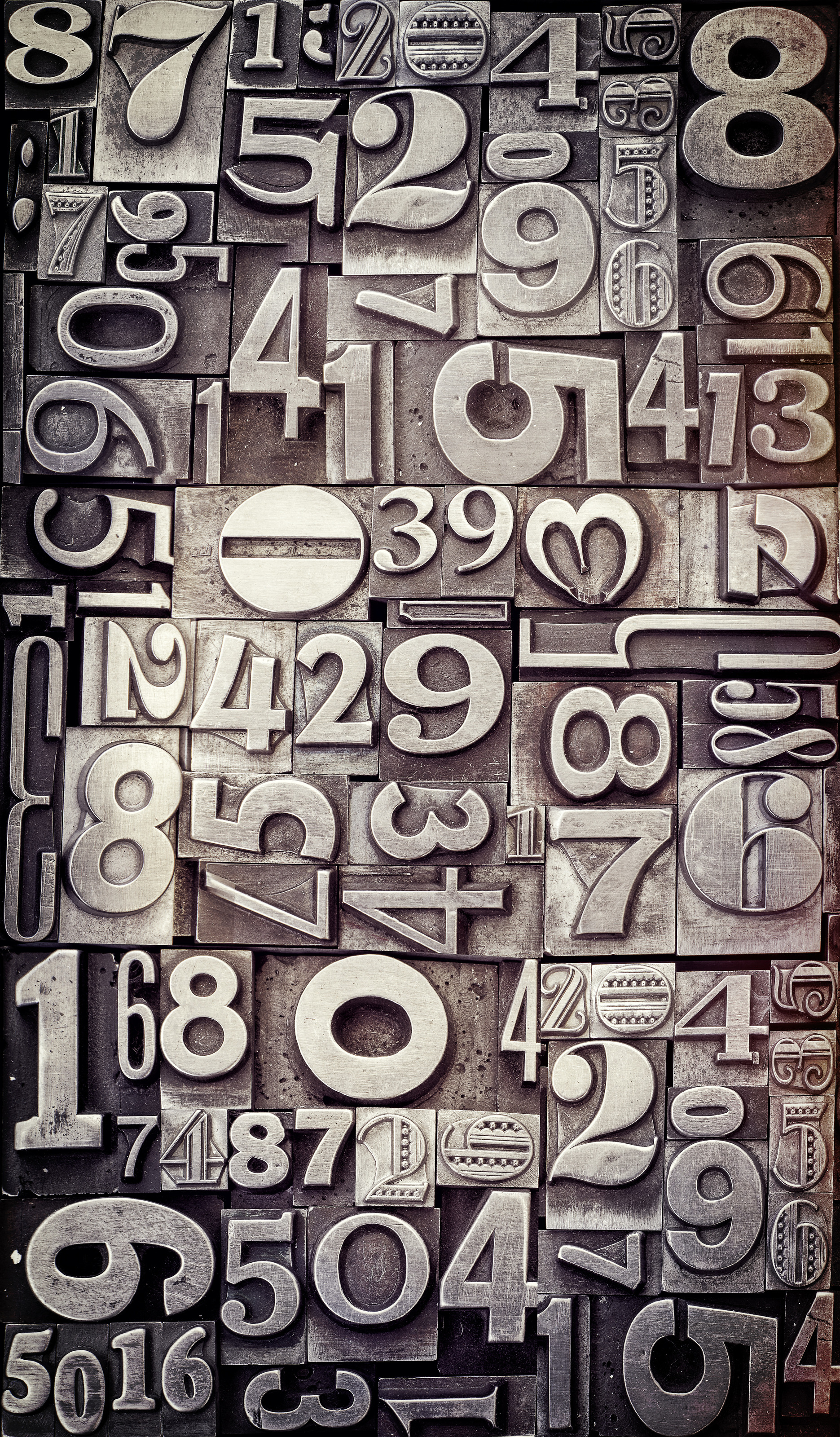 Vintage Typeset Mural Wallpaper - Murals Your Way