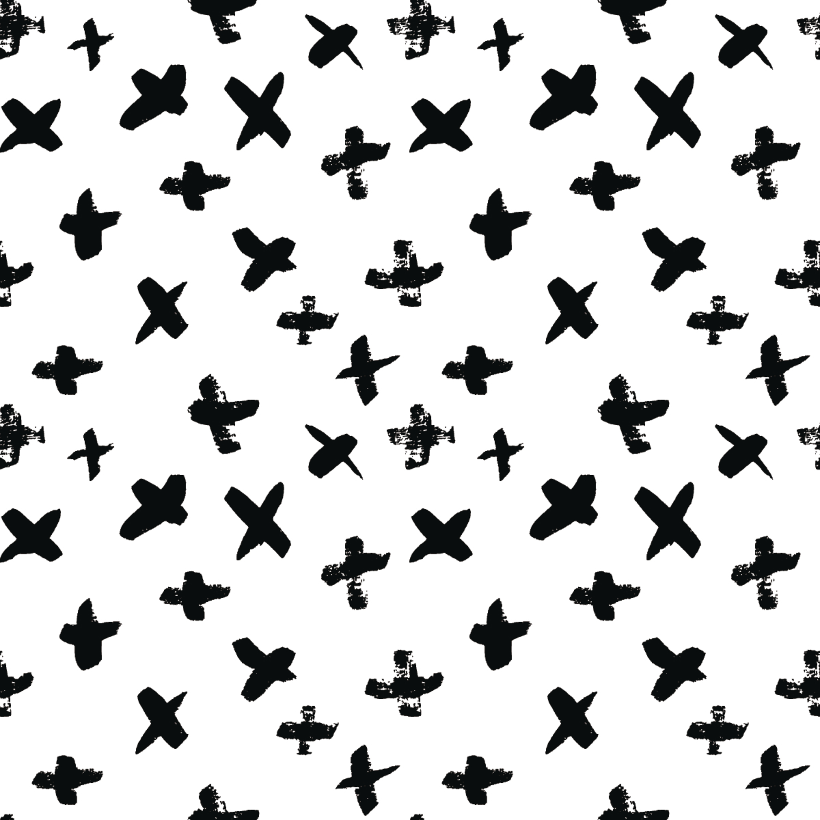 Painted Cross Pattern Wallpaper - Murals Your Way