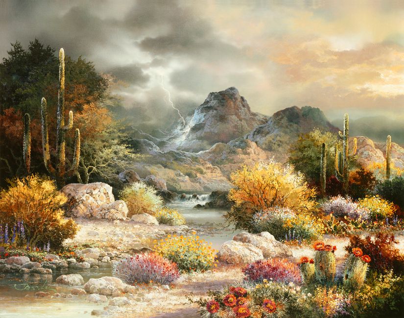 Springtime Valley Mural - James Lee - Murals Your Way