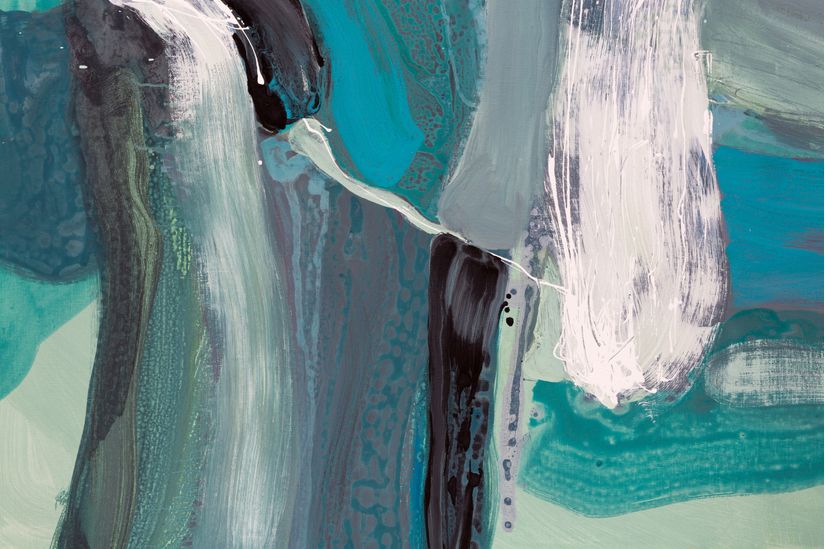 Blue Flux Wall Mural - Murals Your Way