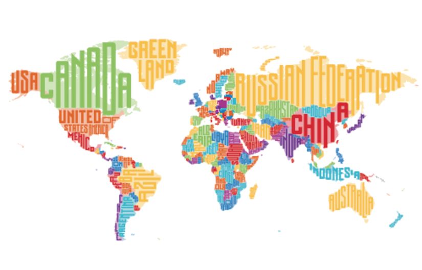 Colorful World Map World Could Wall Mural - Murals Your Way