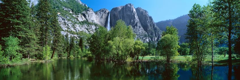 Yosemite Falls And Merced River Wall Mural - Murals Your Way