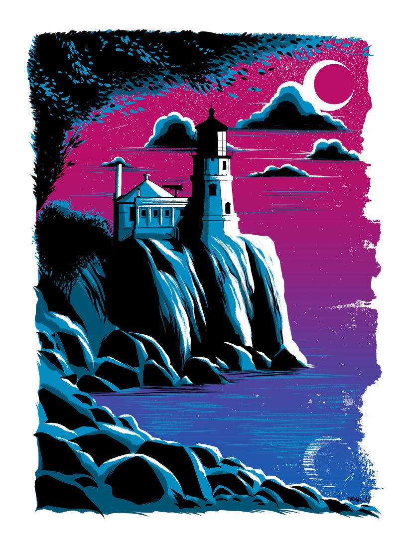 North Shore Split Rock Lighthouse Wall Mural - Murals Your Way