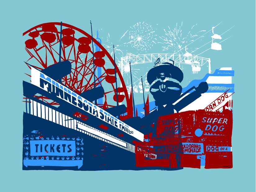 MN State Fair Attractions Wall Mural - Murals Your Way