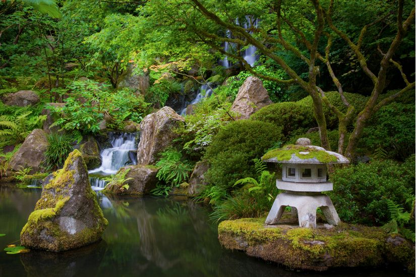 Japanese Garden Mural By Brian Jannsen - Murals Your Way