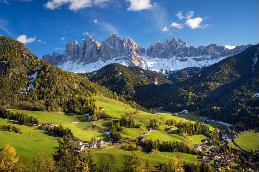 Val Di Funes - Dolomites Mural - Brian Jannsen - Murals Your Way