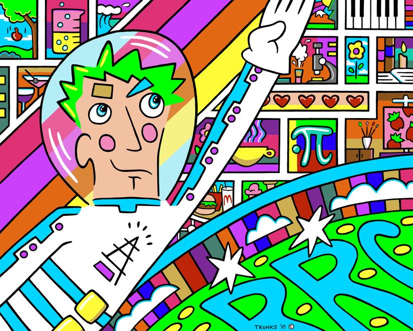 Beam Me Up Mural By Chuck Trunks - Murals Your Way