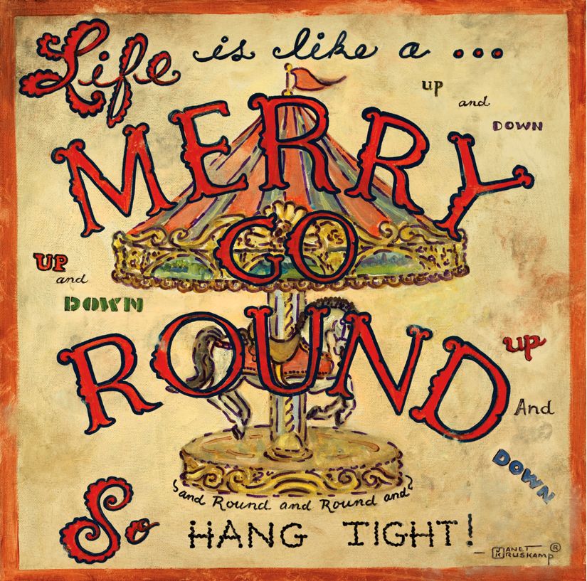 Life Is Like A Merry Go-Round Mural - Janet Kruskamp - Murals Your Way