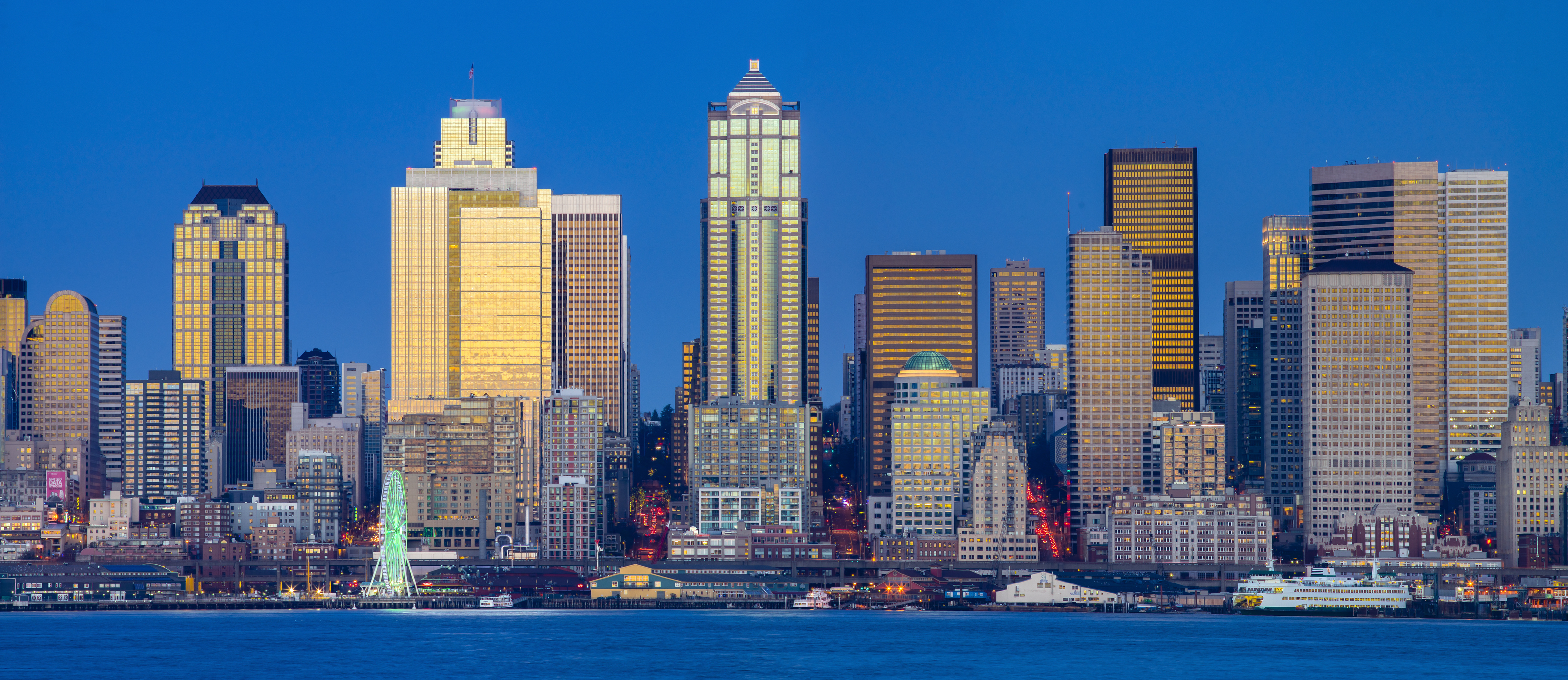 Seattle Skyline Wall Mural - Murals Your Way