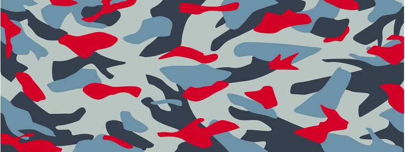 Blue And Red Camo Wallpaper