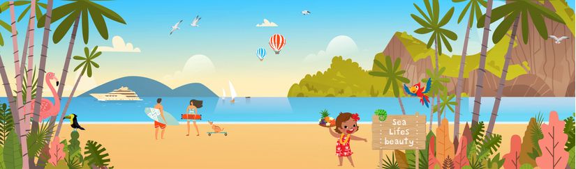 Endless Beach #2 Wall Mural - Murals Your Way