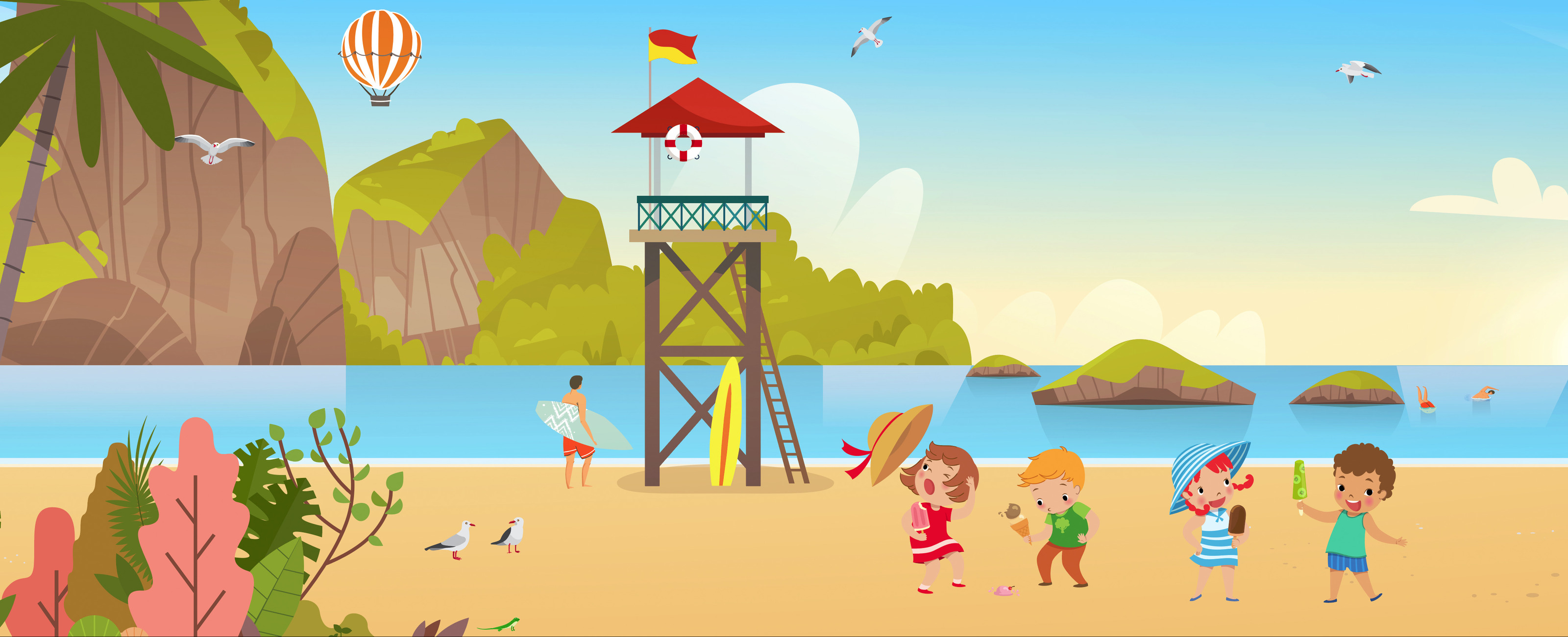 Endless Beach #3 Wall Mural - Murals Your Way