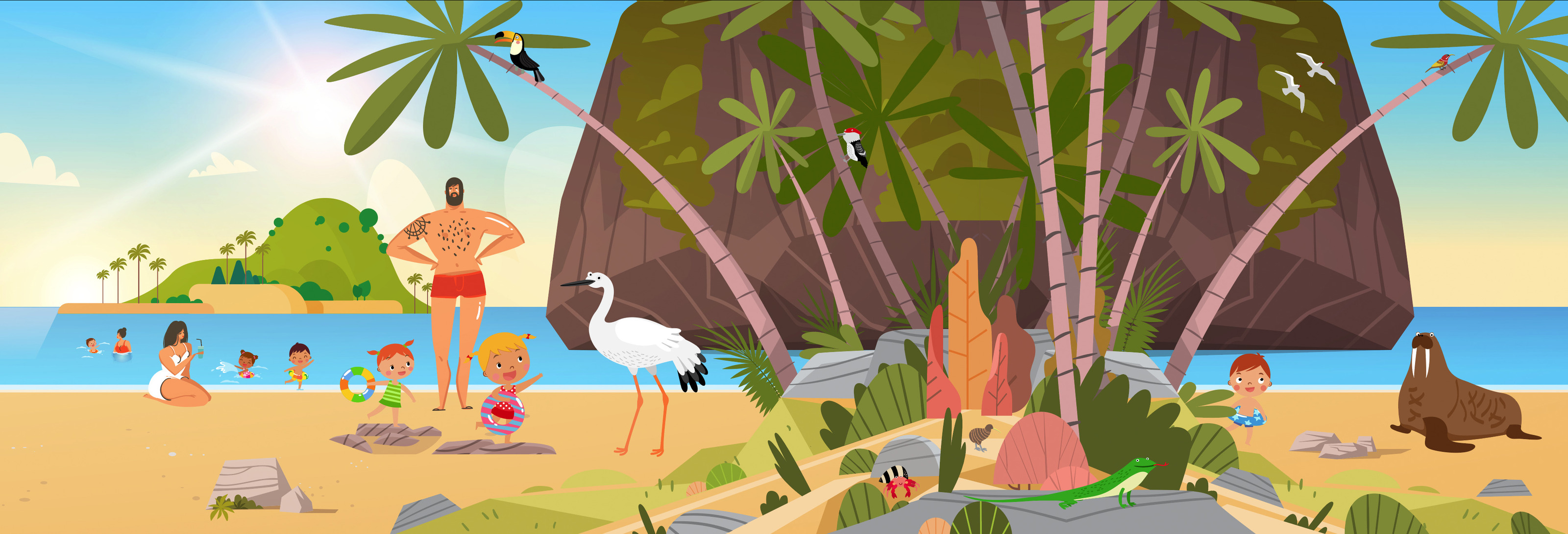 Endless Beach #4 Wall Mural - Murals Your Way