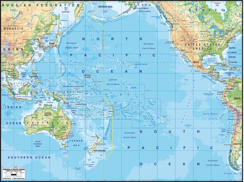Pacific Islands Map