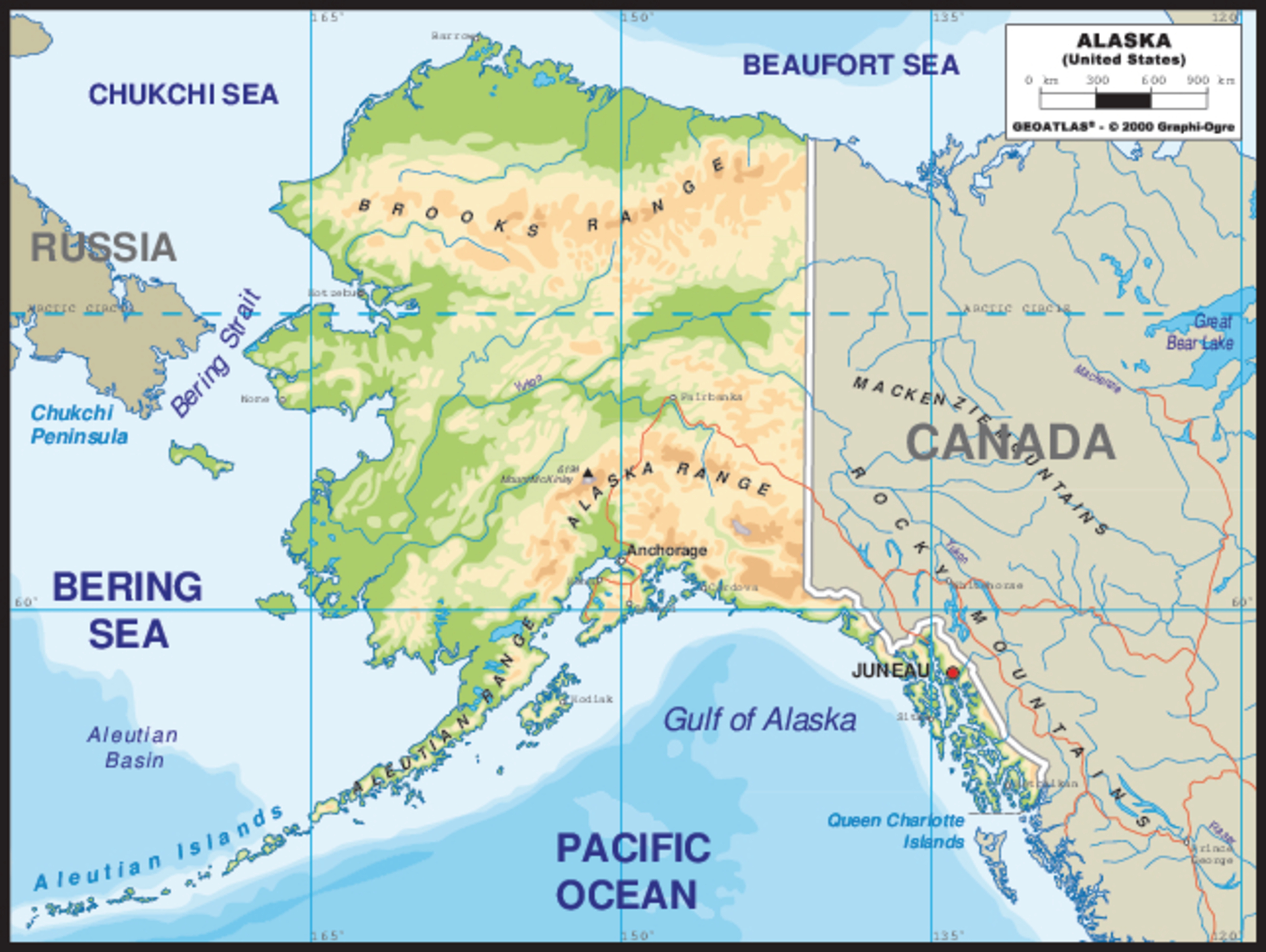 Alaska Mural By EGI Maps - Murals Your Way