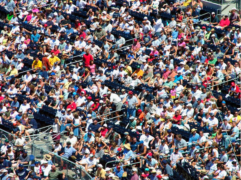 Huge Crowd Mural by Alan Crosthwaite - Murals Your Way