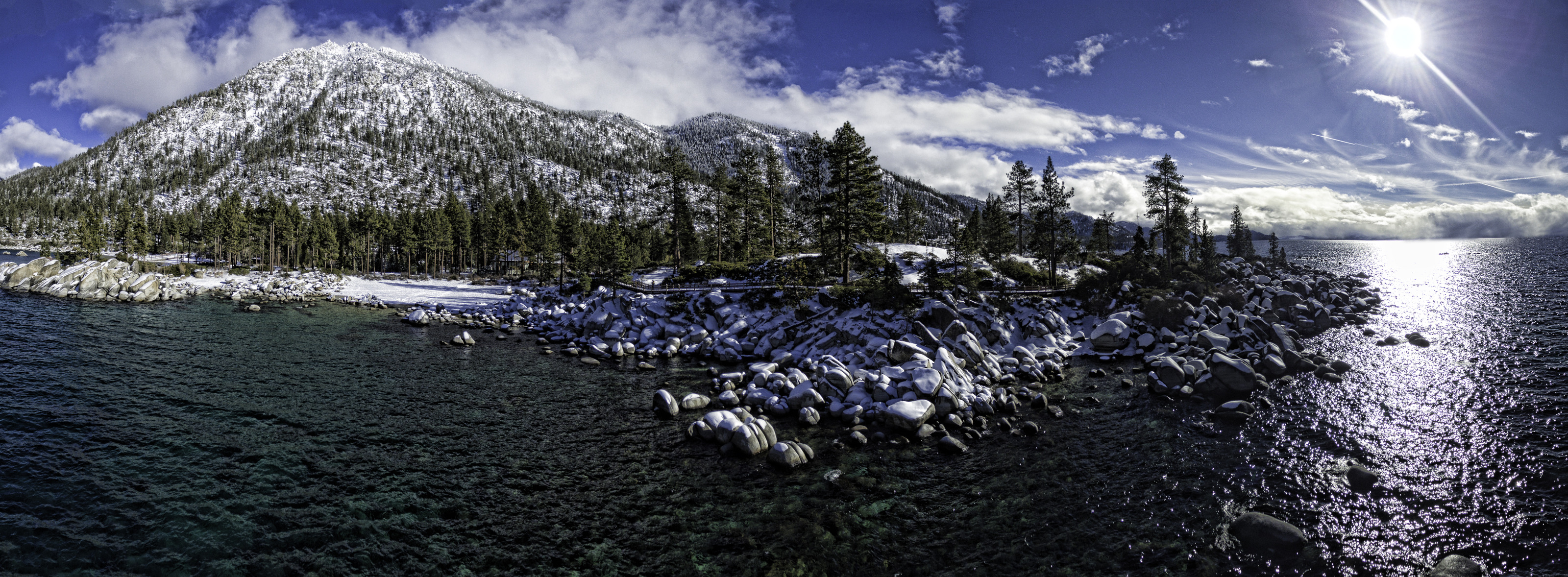 Sand Harbor, Lake Tahoe Mural By Alan Crosthwaite - Murals Your Way