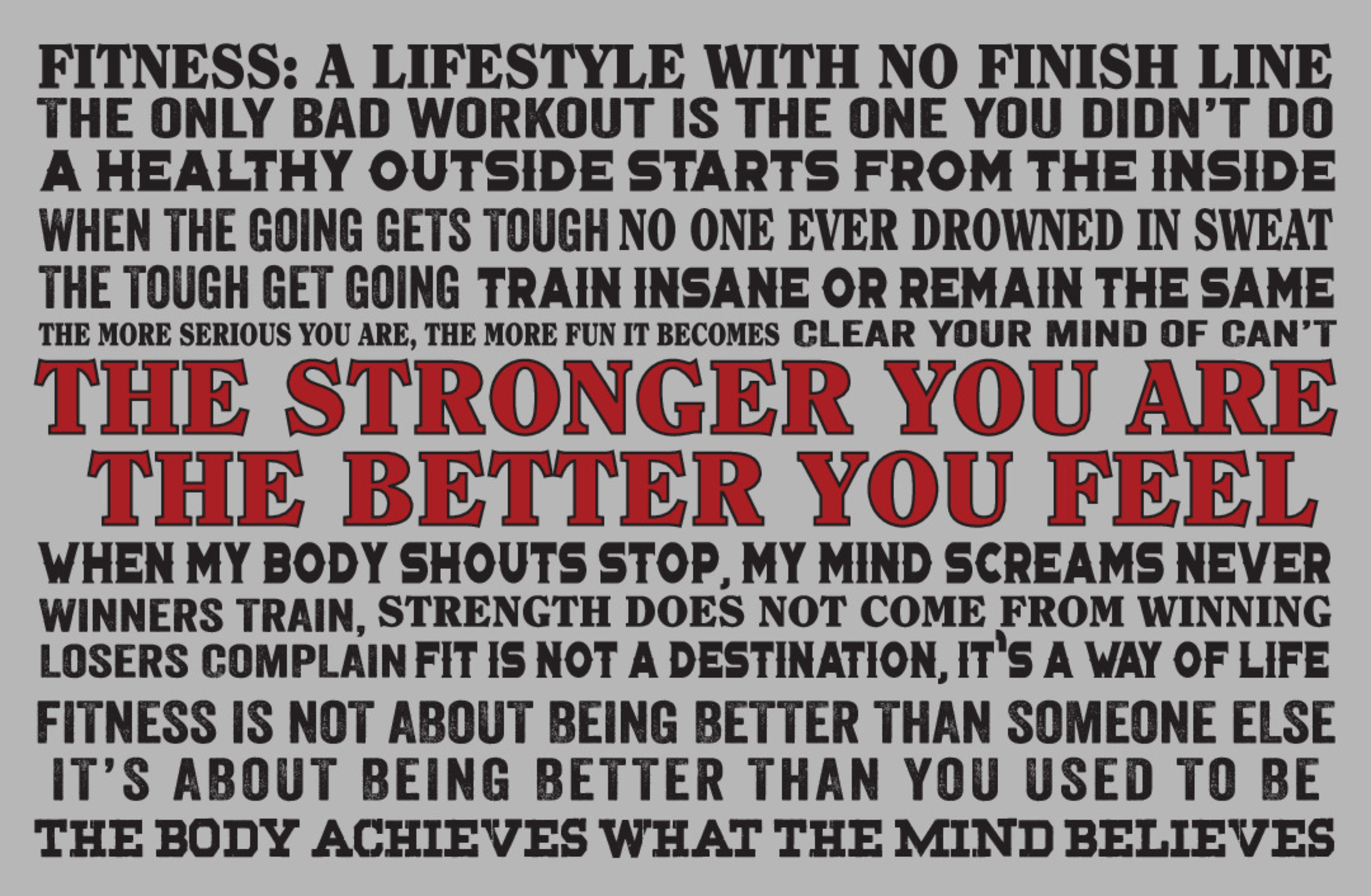 Aggressive Fitness Word Cloud Wall Mural - Murals Your Way