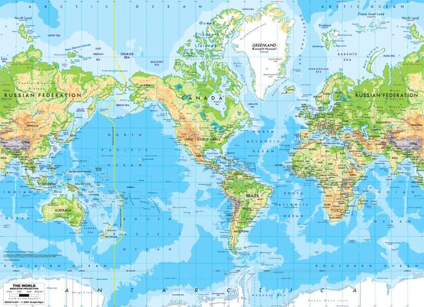 The World 7 Wallpaper Mural - Murals Your Way