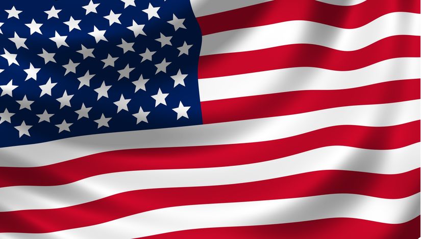 Real American Flag Waving