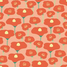Poppy Flower Wallpaper | Poppy Floral Wall Mural - Murals Your Way